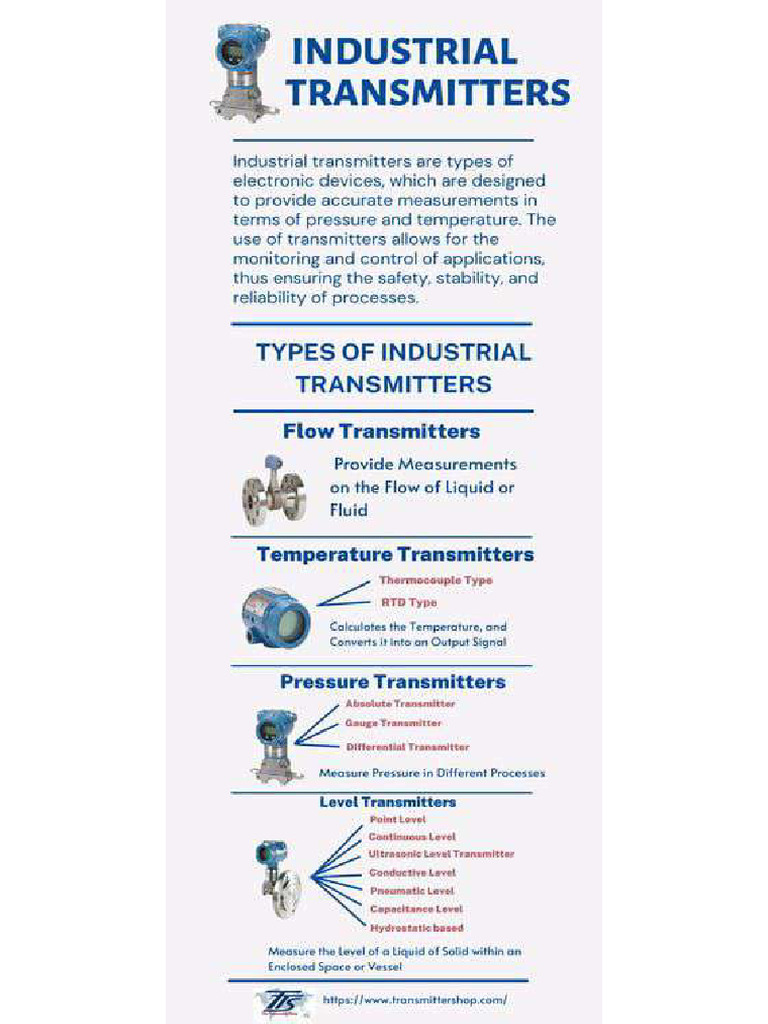 Types of Industrial Transmitters 1 320 | PDF