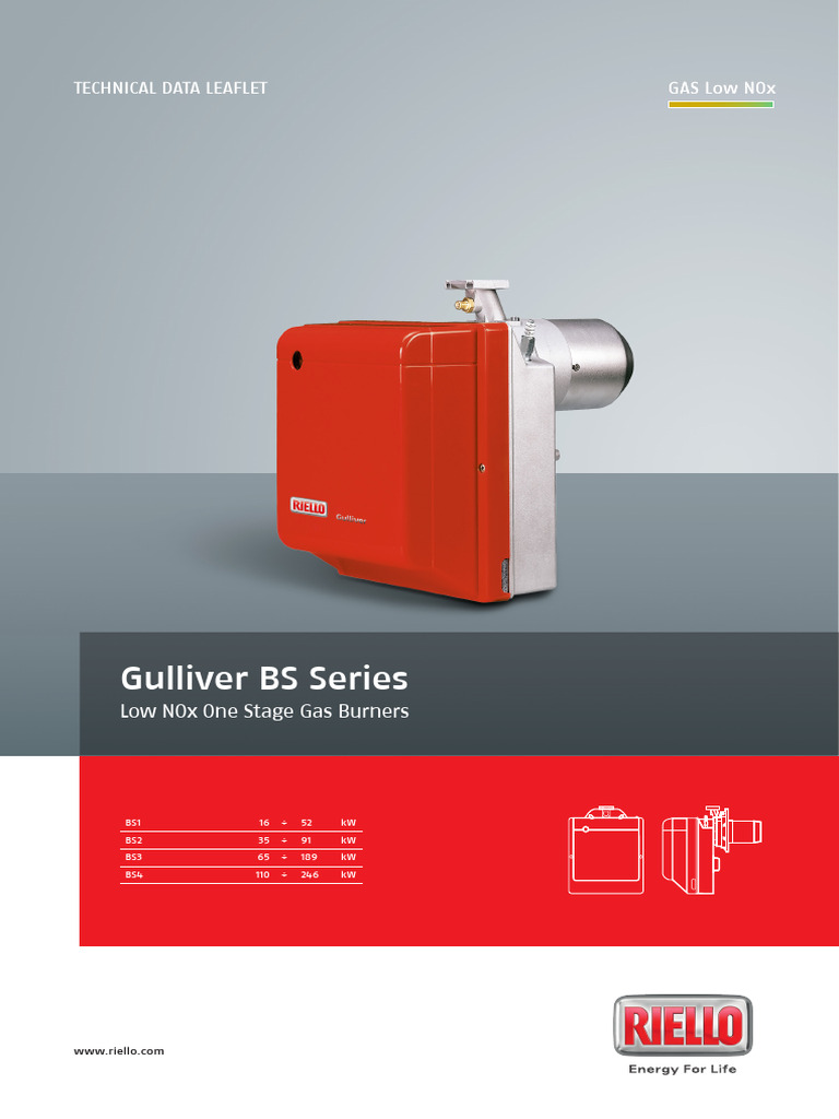 Riello BS1-BS4 Low NOx Burners | PDF | Power (Physics) | Sustainable ...