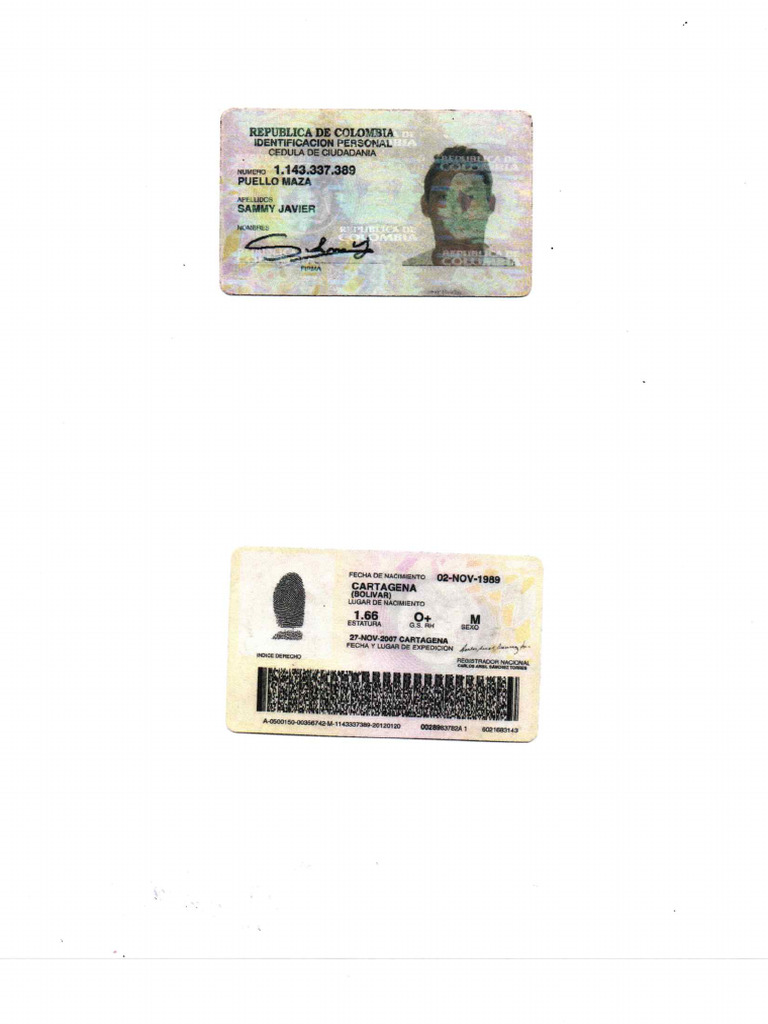 Documento de Identidad | PDF