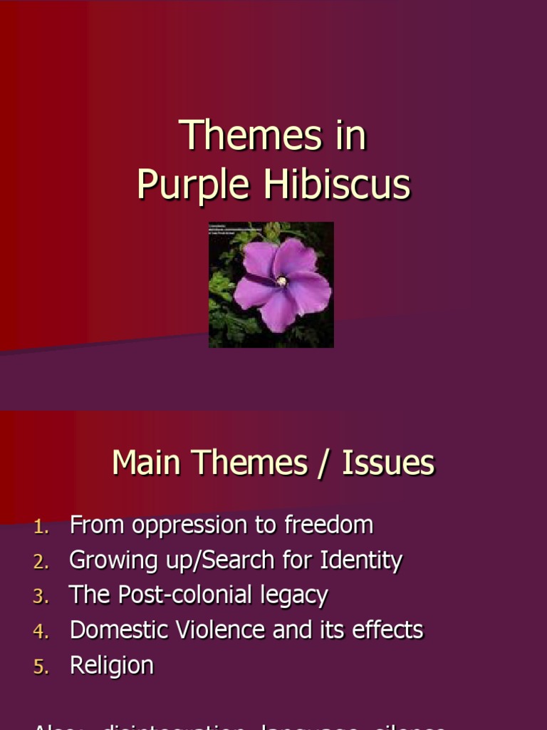 Themes in Purple Hibiscus | PDF | Crime Thriller | Politics (General)