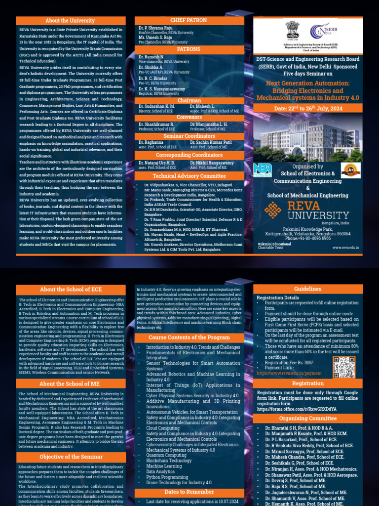 My Talk at Reva University | PDF | Mechatronics | Mechanical Engineering