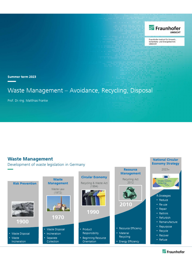 SRM Avoidance Recycling Disposal | PDF | Waste Management | Waste