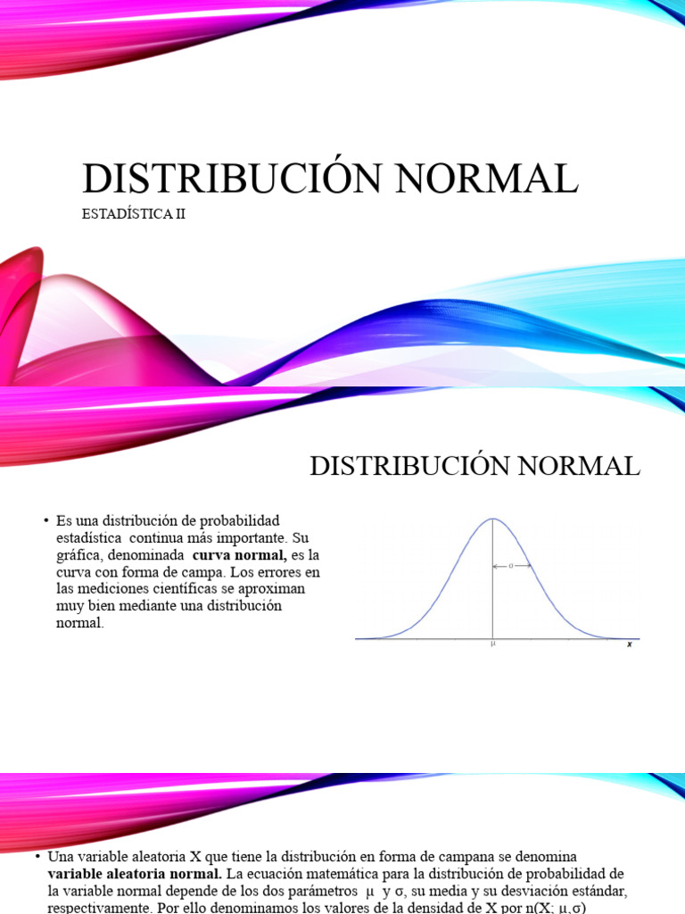 Distribución Normal | PDF | Distribución normal | Media