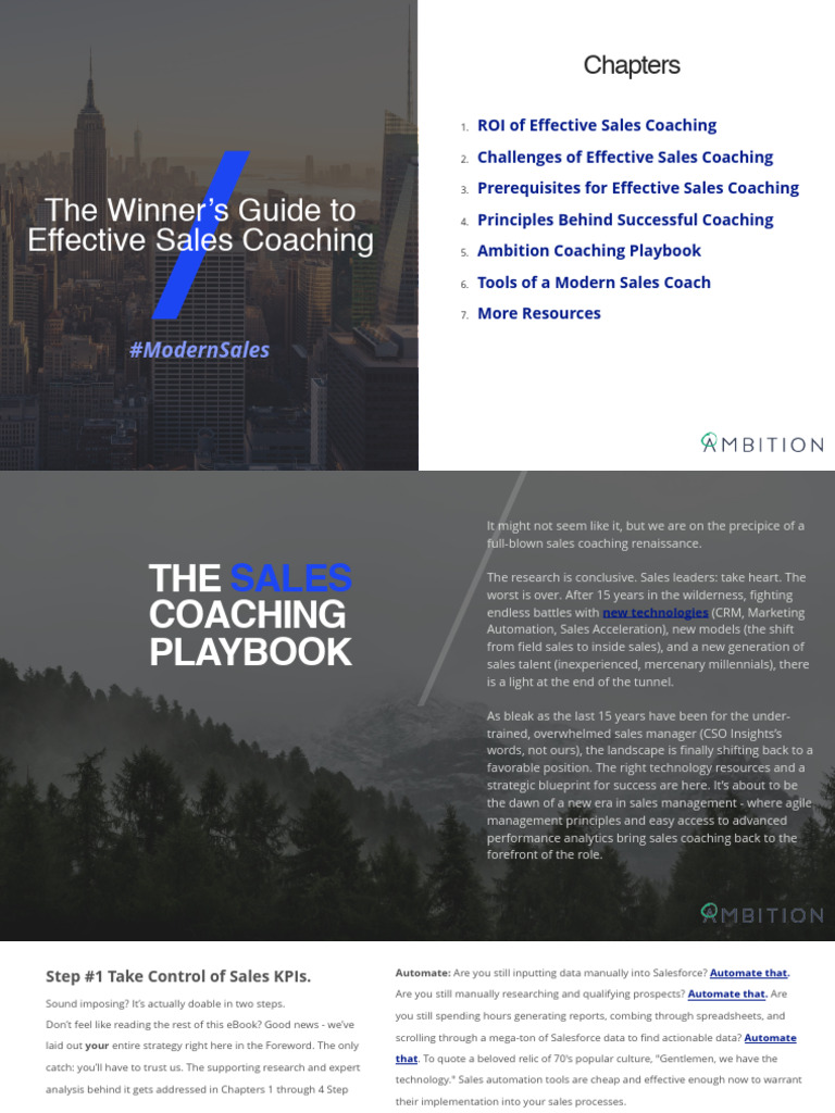The Winner's Guide To Effective Sales Coaching | PDF | Sales ...