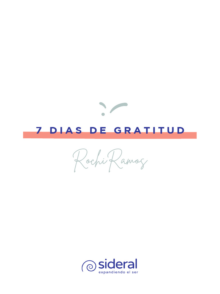 7 Días de Gratitud y Transformación | PDF | Relaciones personales ...