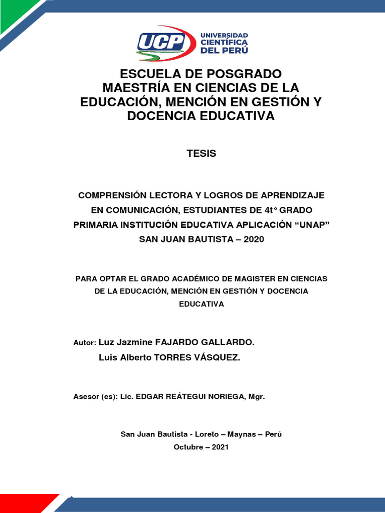 Luz Jazmine Fajardo Gallardo y Luis Alberto Torres Vásquez - Tesis ... Luz Jazmine Fajardo Gallardo y Luis Alberto Torres Vásquez - Tesis ...
