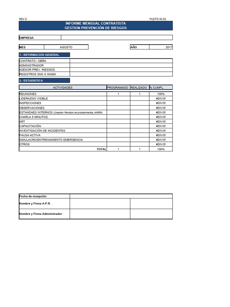 Cronograma Programa Mensual | PDF