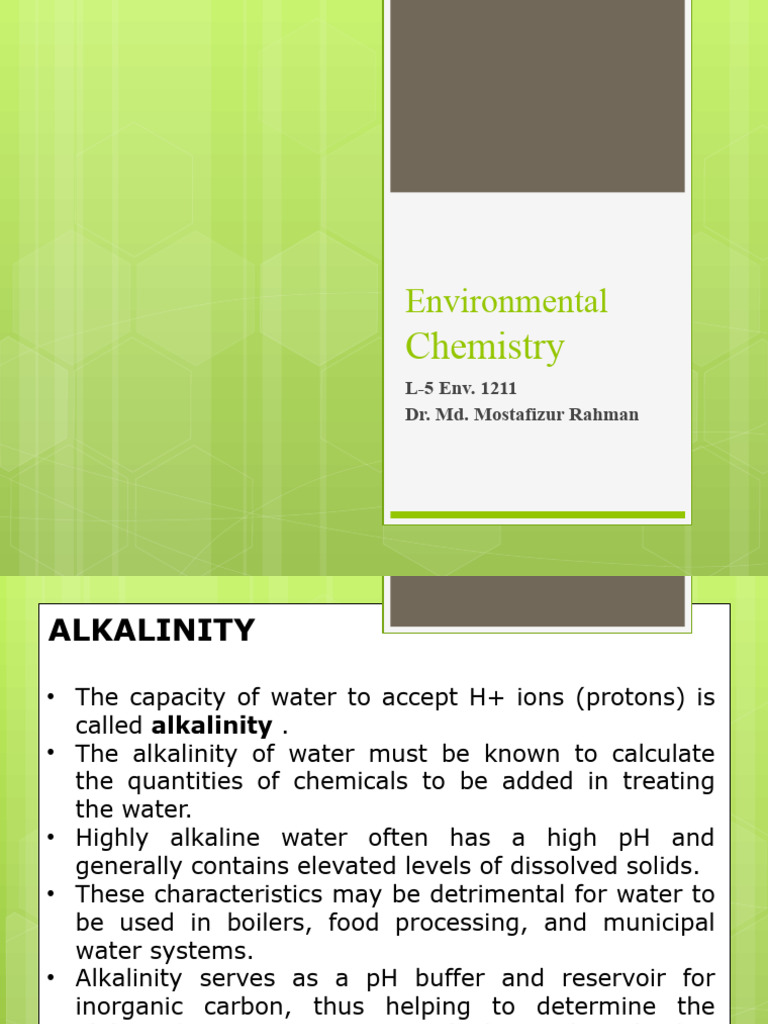 Understanding Water Alkalinity and Metals | PDF | Alkalinity | Ph