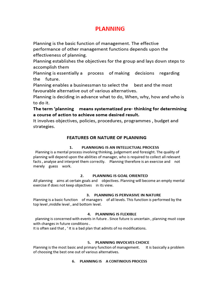 Planning | PDF | Planning | Policy