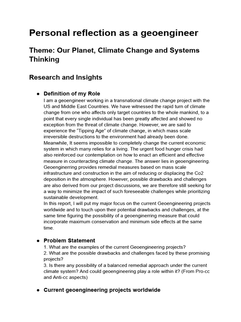 CCGL9065 Zhu Runze Leon (3036075130) W10 Reflection-4 | PDF | Climate ...