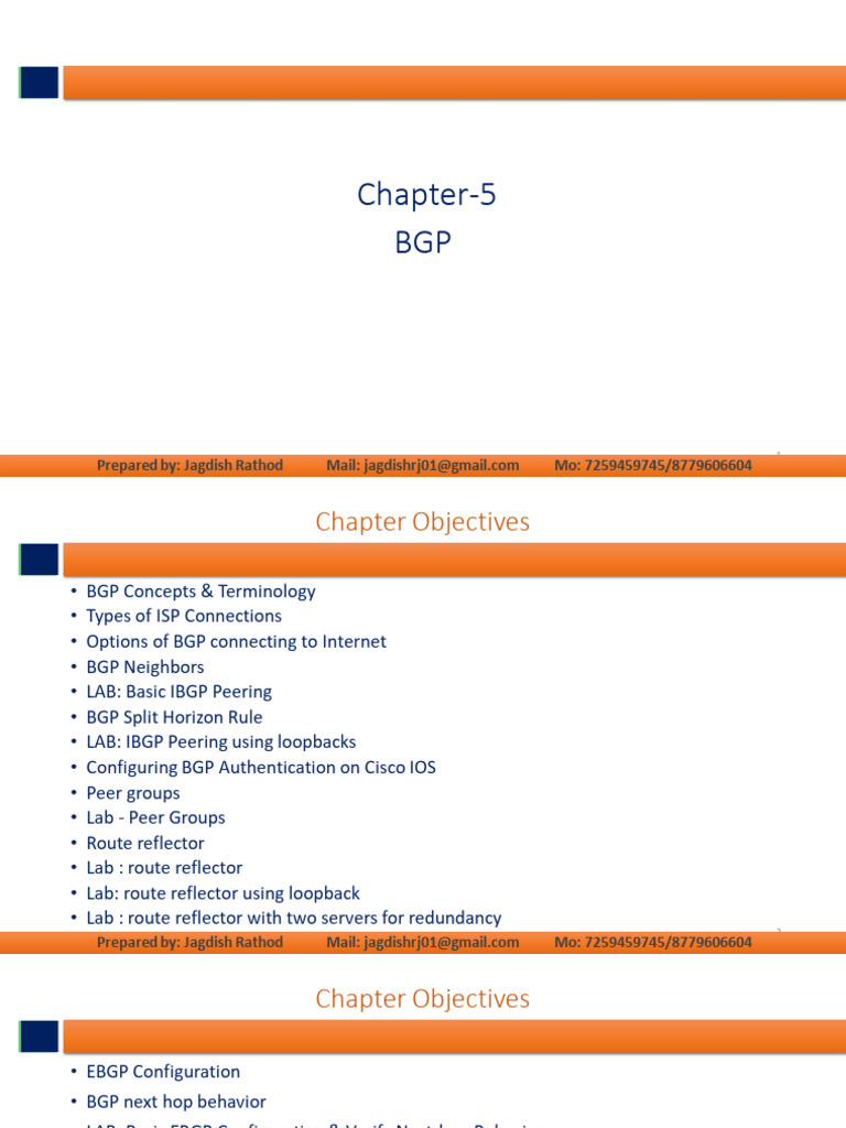 CCNP Ent - Demo - Lab - BGP | PDF | Routing | Networking Standards