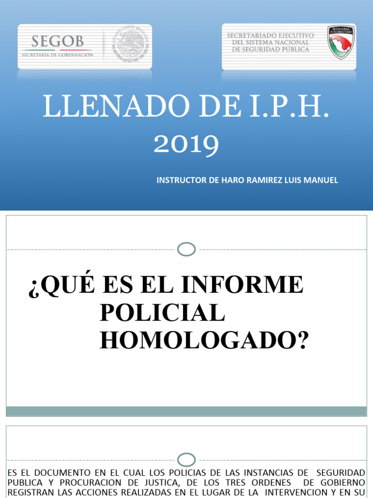 Protocolo de Primer Respondiente IPH | PDF | Policía | Justicia