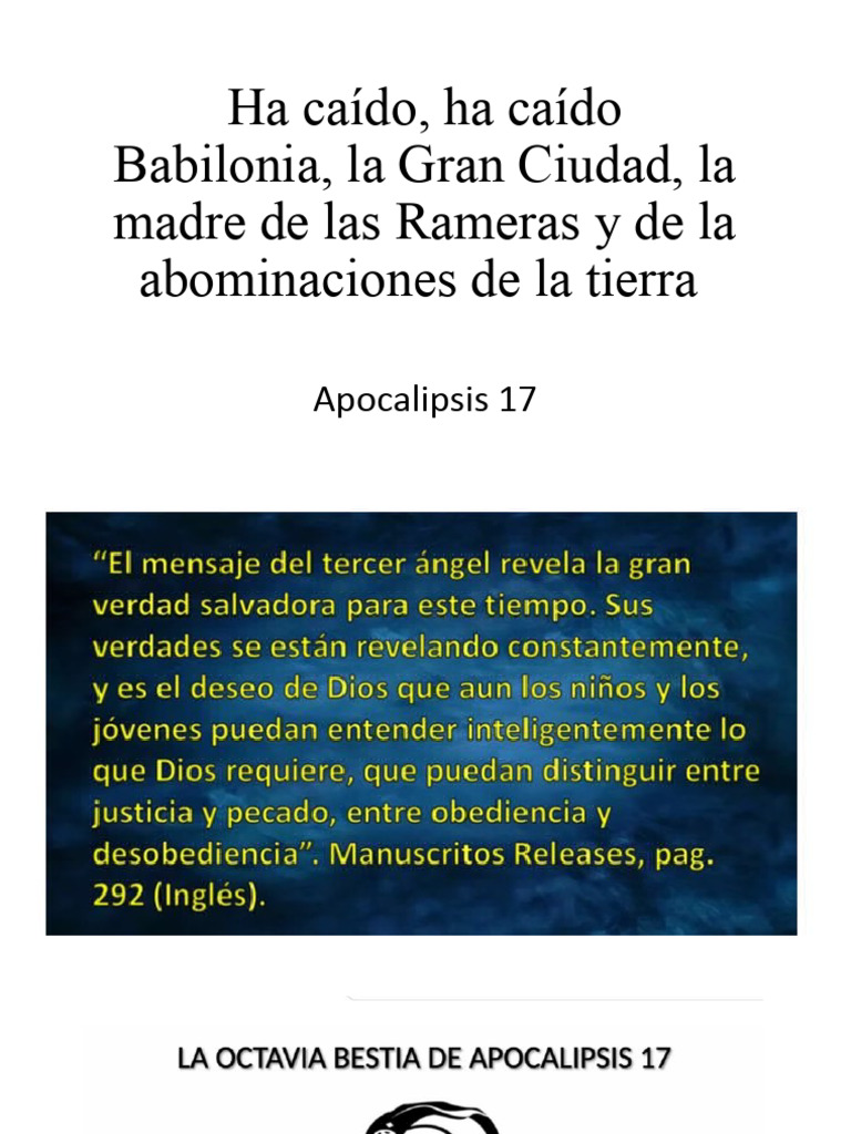 La Bestia de Apocalipsis 17 | PDF | Dios | Papa Francisco