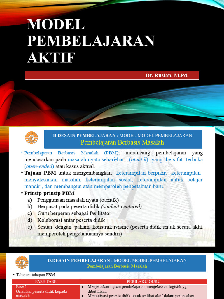 Model2 Pembelajaran | PDF | Karier & Perkembangan