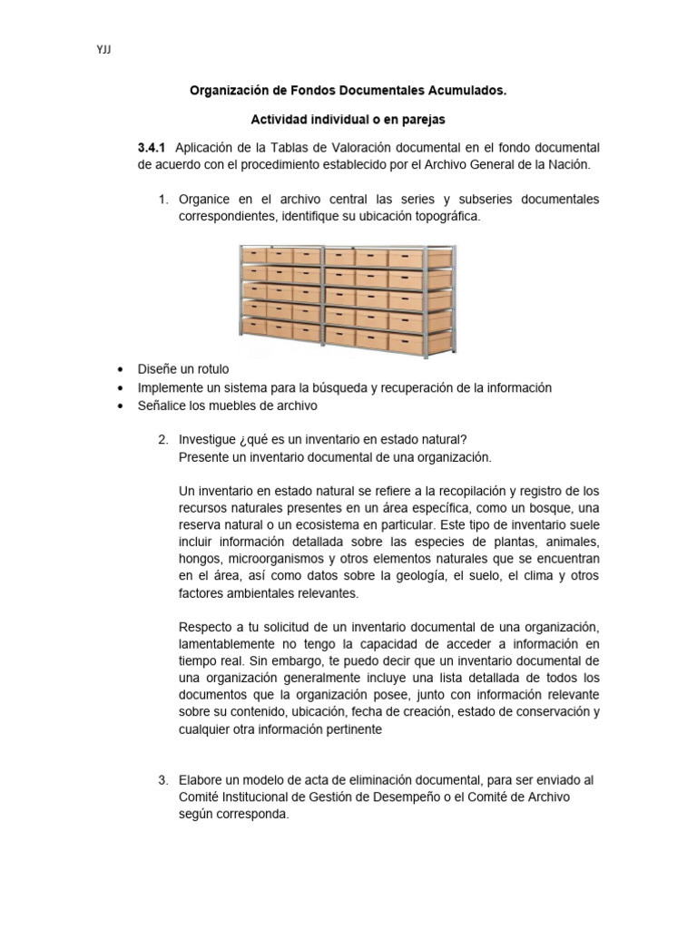 Organización de Fondos Documentales acumulados-ATVD | PDF | Archivo de computadora | Metadatos