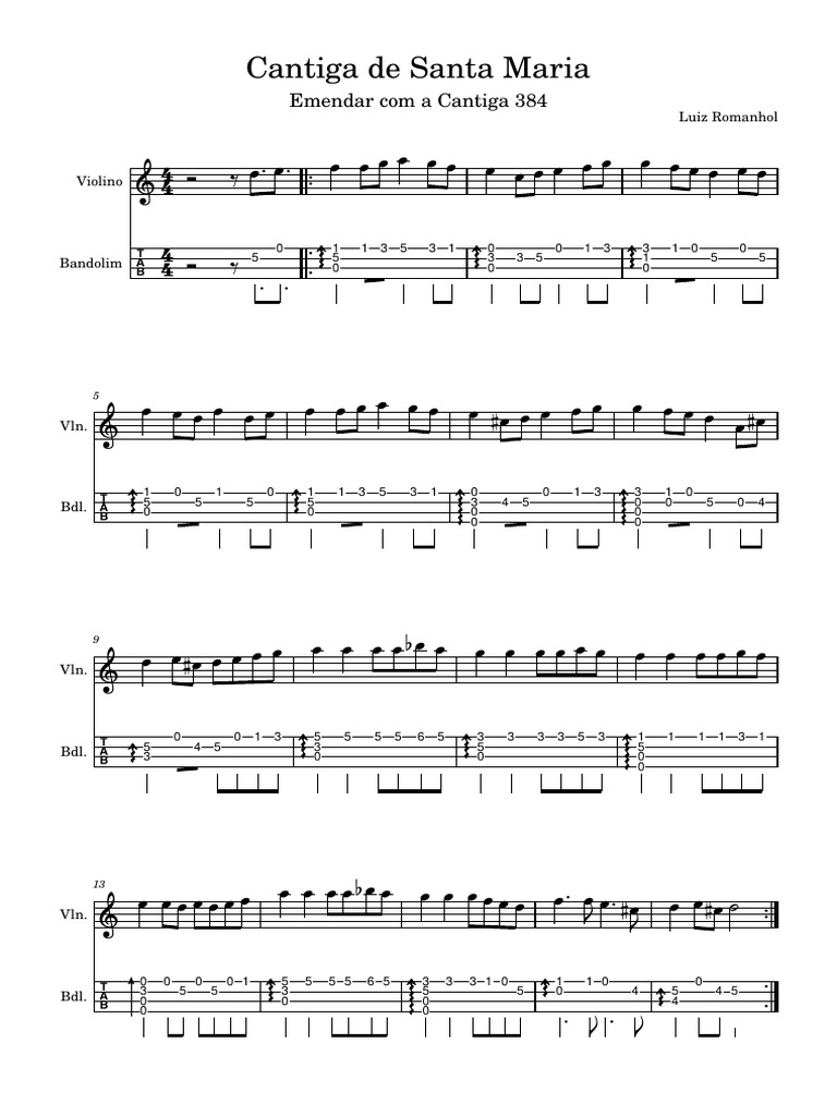 Cantiga de Santa Maria | PDF