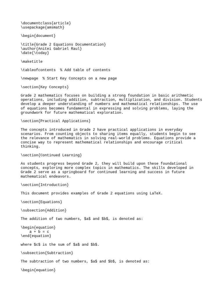 LaTex Project Anitei Gabriel Raul | Download Free PDF | Division ...