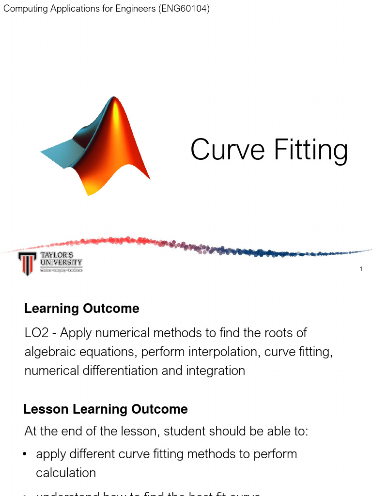 Lecture 5 CAE Curve Fitting | PDF | Errors And Residuals | Regression Analysis