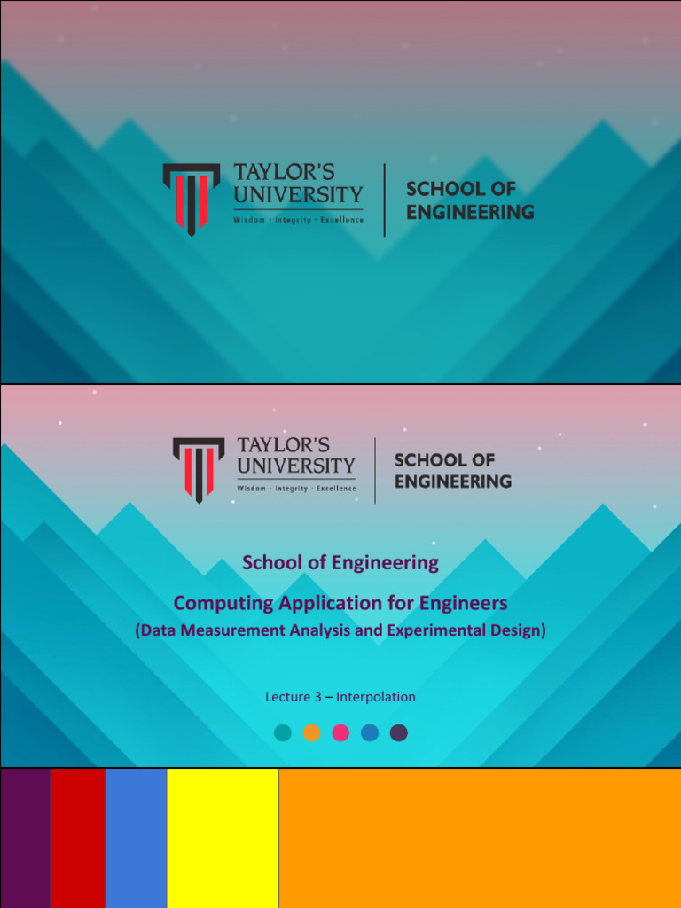 Lecture 3 CAE Interpolation | PDF | Interpolation | Spline (Mathematics)