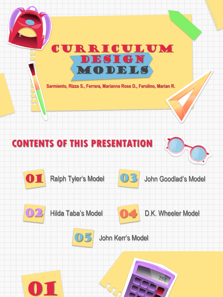 Curriculum Design Models Sarmiento Ferrera Ferolino | PDF | Curriculum | Experience
