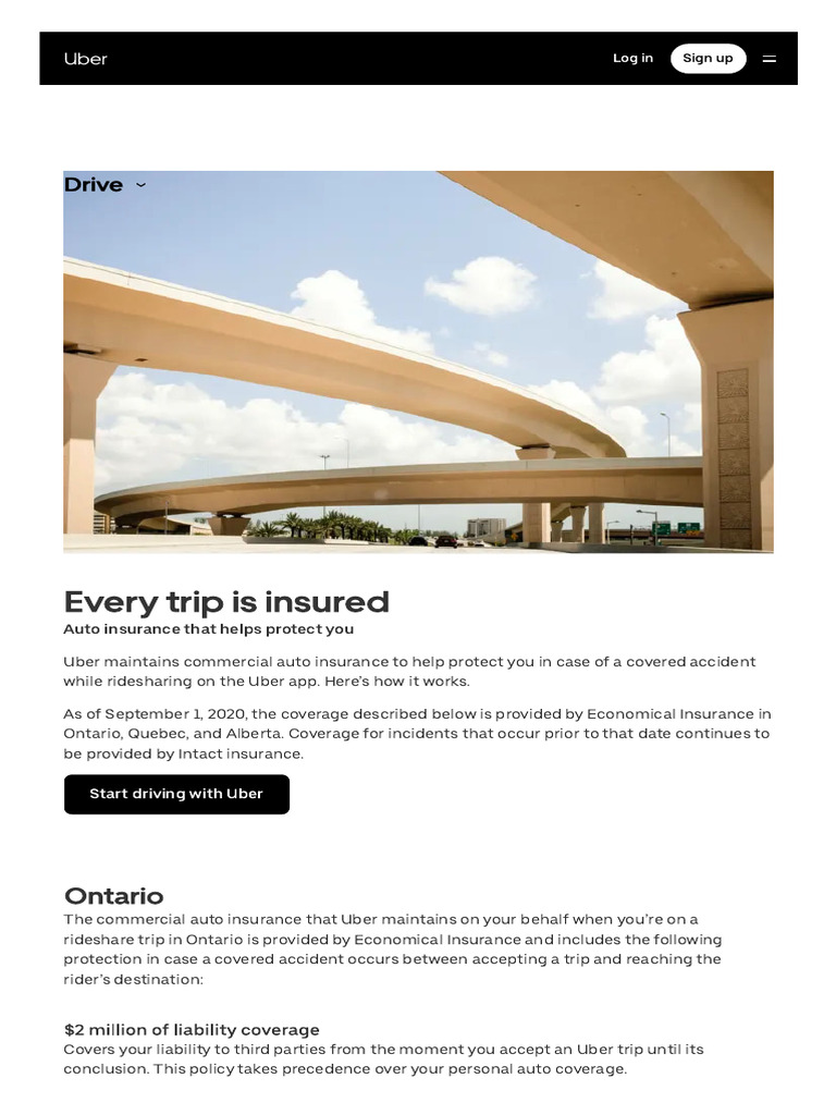 Uber Driver Insurance - How It Works - What It Covers | PDF