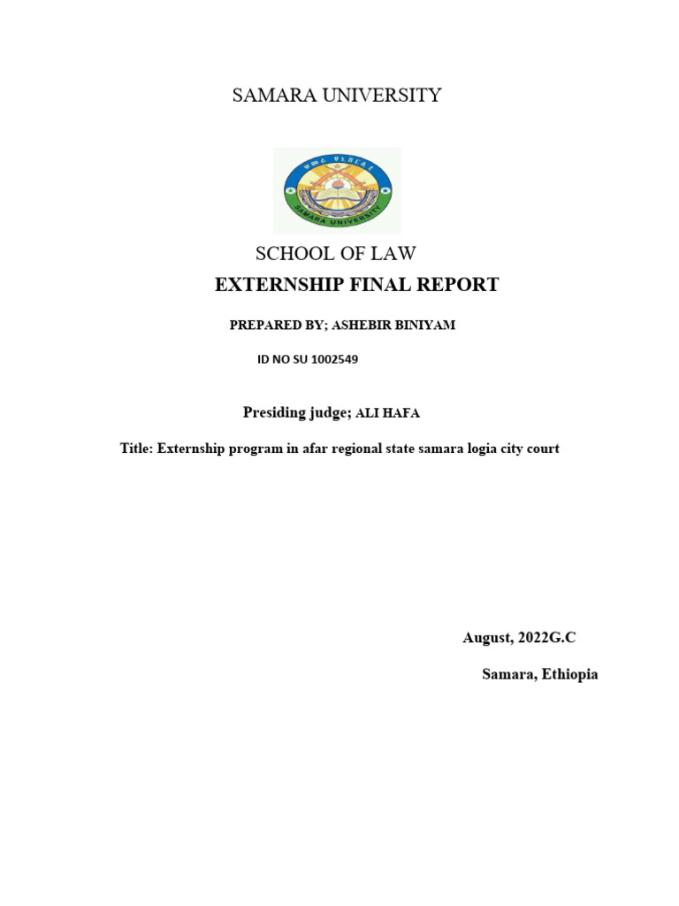 My Externship Report | PDF | Prosecutor | Criminal Procedure
