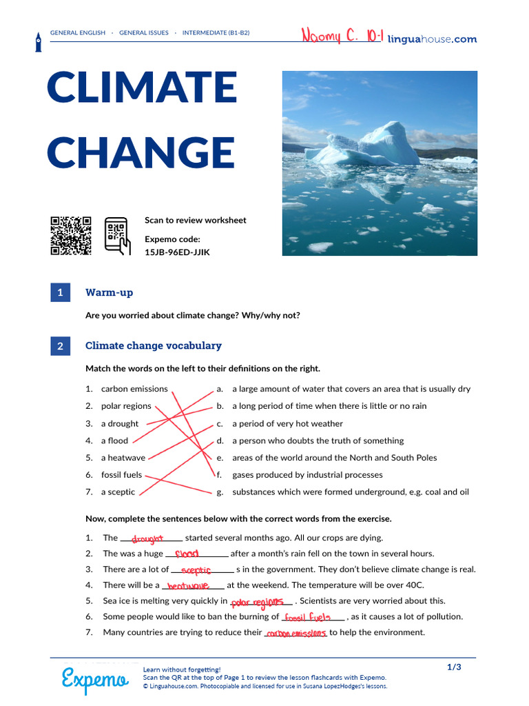 Climate Change British English Student Ver2 2 | PDF | Climate Change ...