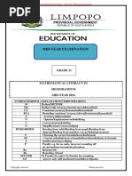 Math Lit Grade 11 P1 Nov Exam Exemplar Memo 2024 | PDF | Mathematics