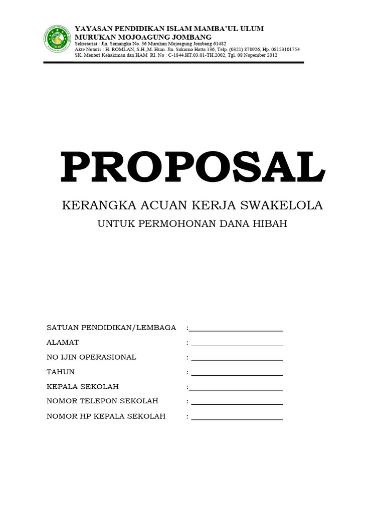 Contoh Proposal | PDF
