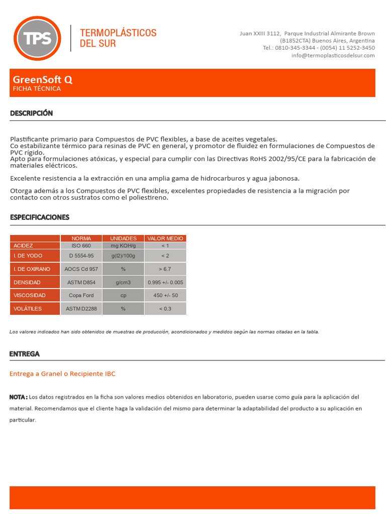Tds Green Soft Q Es | PDF