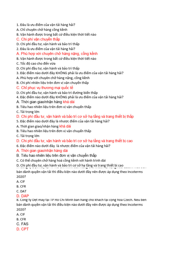 BT ôn tập VTBH | PDF