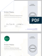 Coursera Certificate Example | PDF