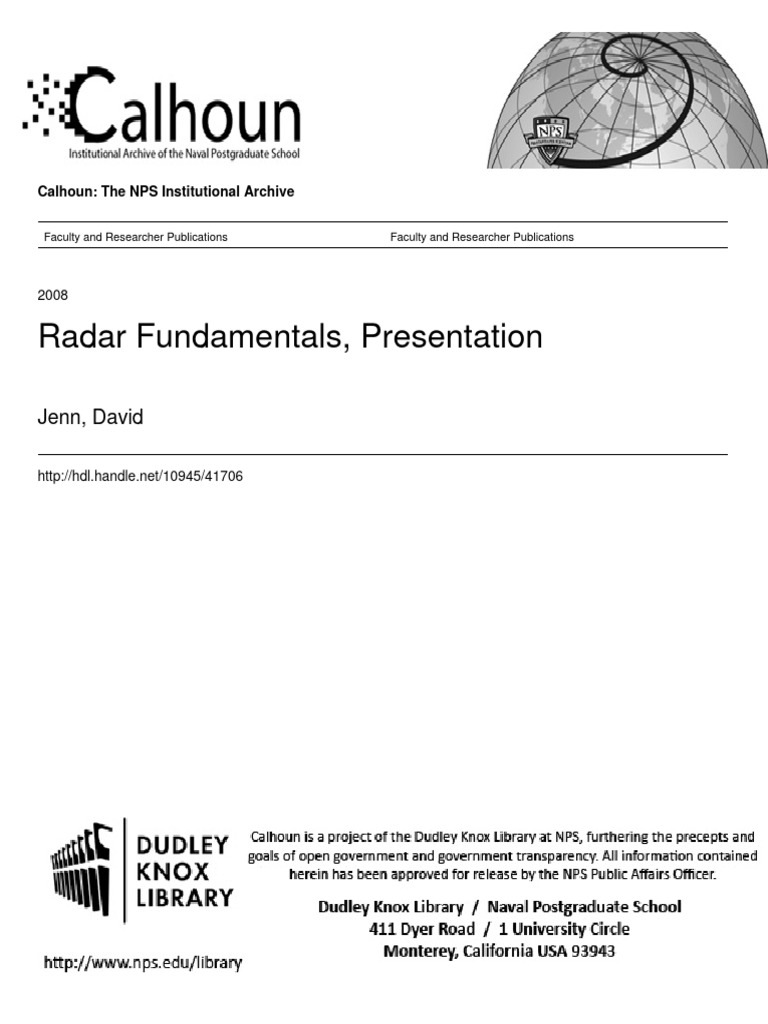 Radar Fundamentals Overview | PDF | Radar | Waves