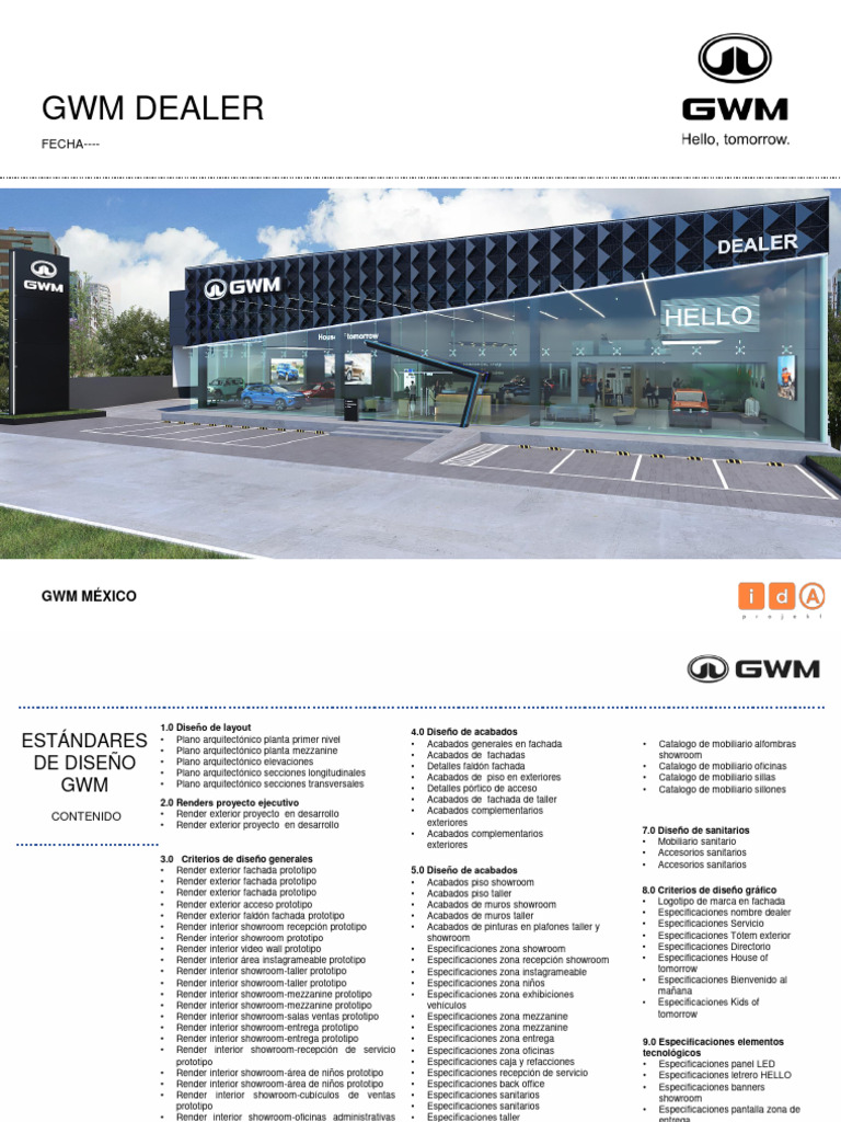 Diseño y Renders de GWM Dealer | PDF