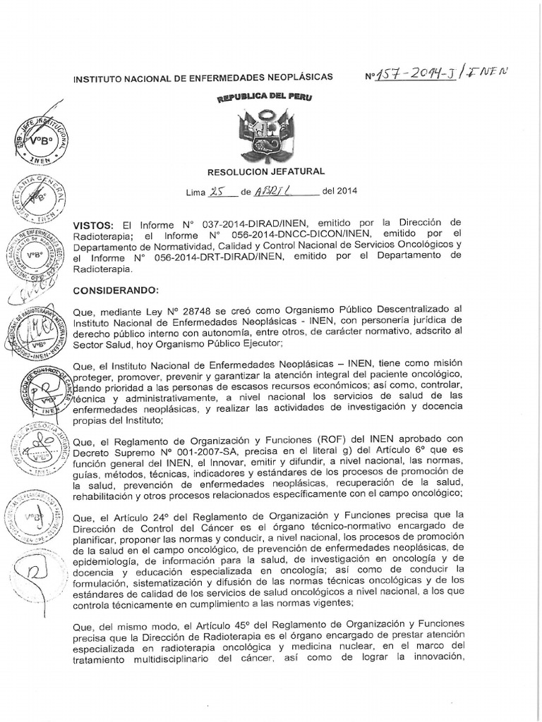 RJ - 157-2014 Norma Tecnica para El Funcionamiento de Una Unidad Productora de Servicios de ...