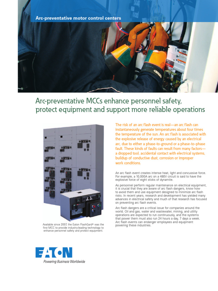 Arc-Preventative MCCs for Safety | PDF | Electric Arc | Safety