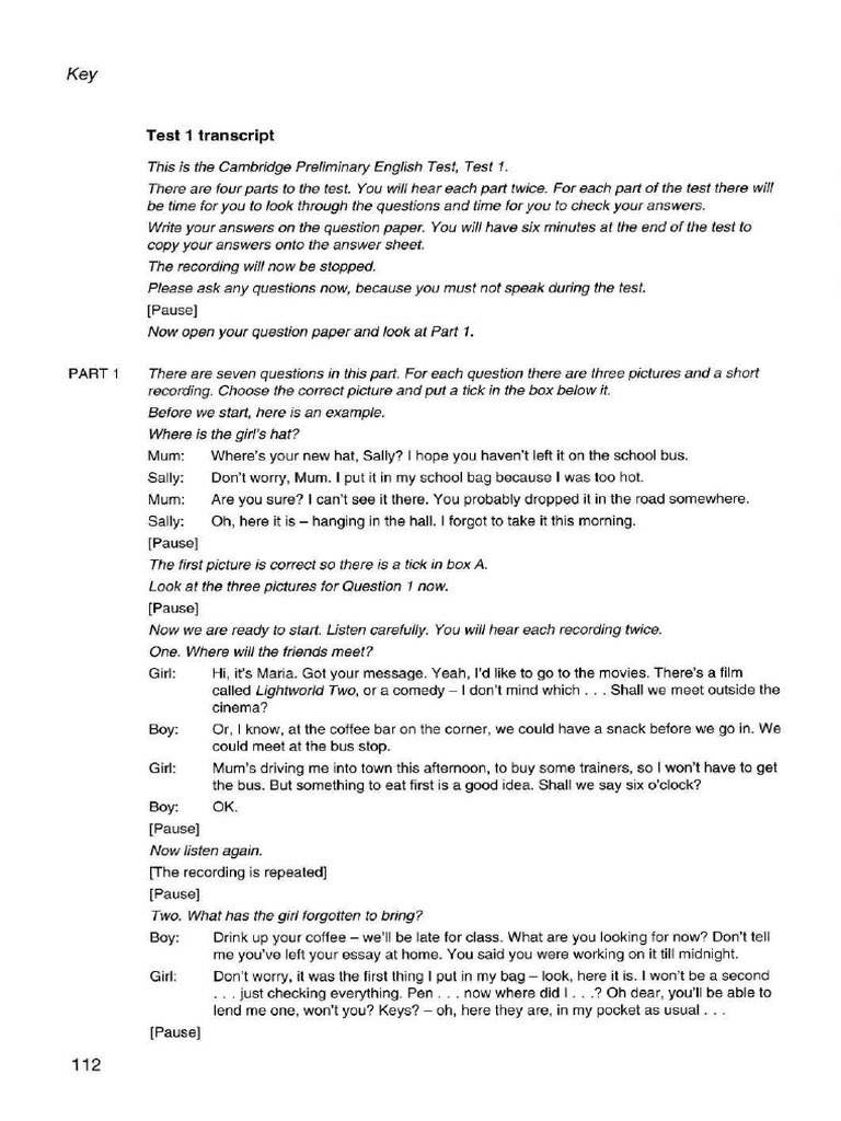 (PET5) Script T1 | PDF