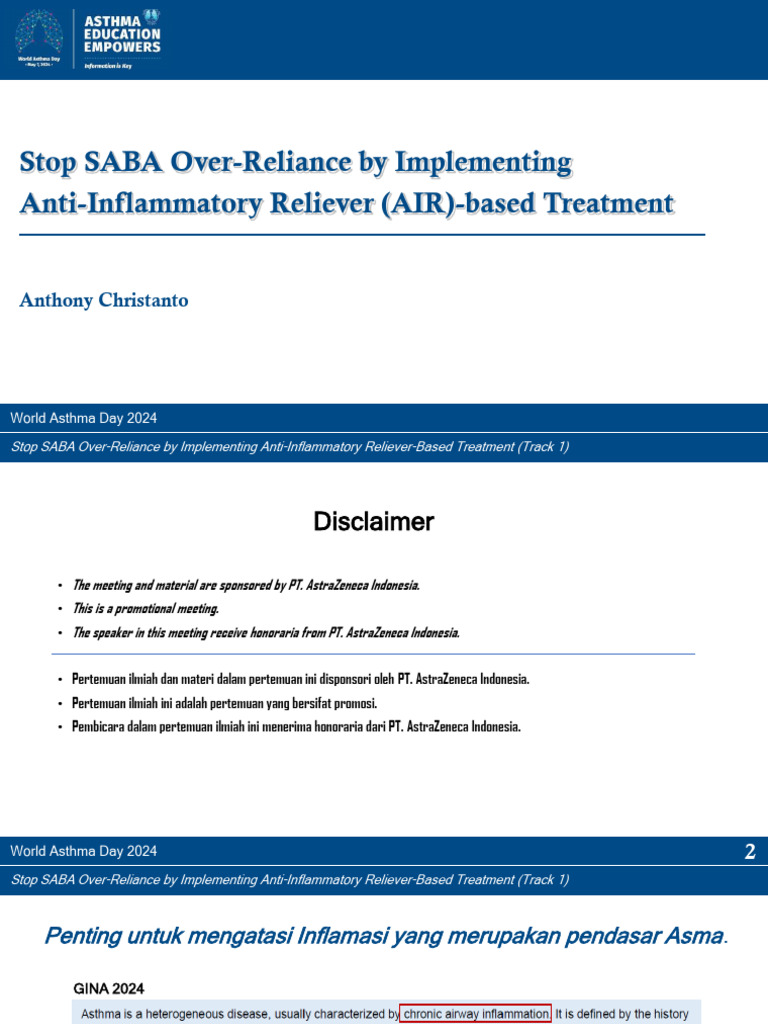 Stop SABA Over-Reliance by Implementing Anti-Inflammatory Reliever (AIR ...