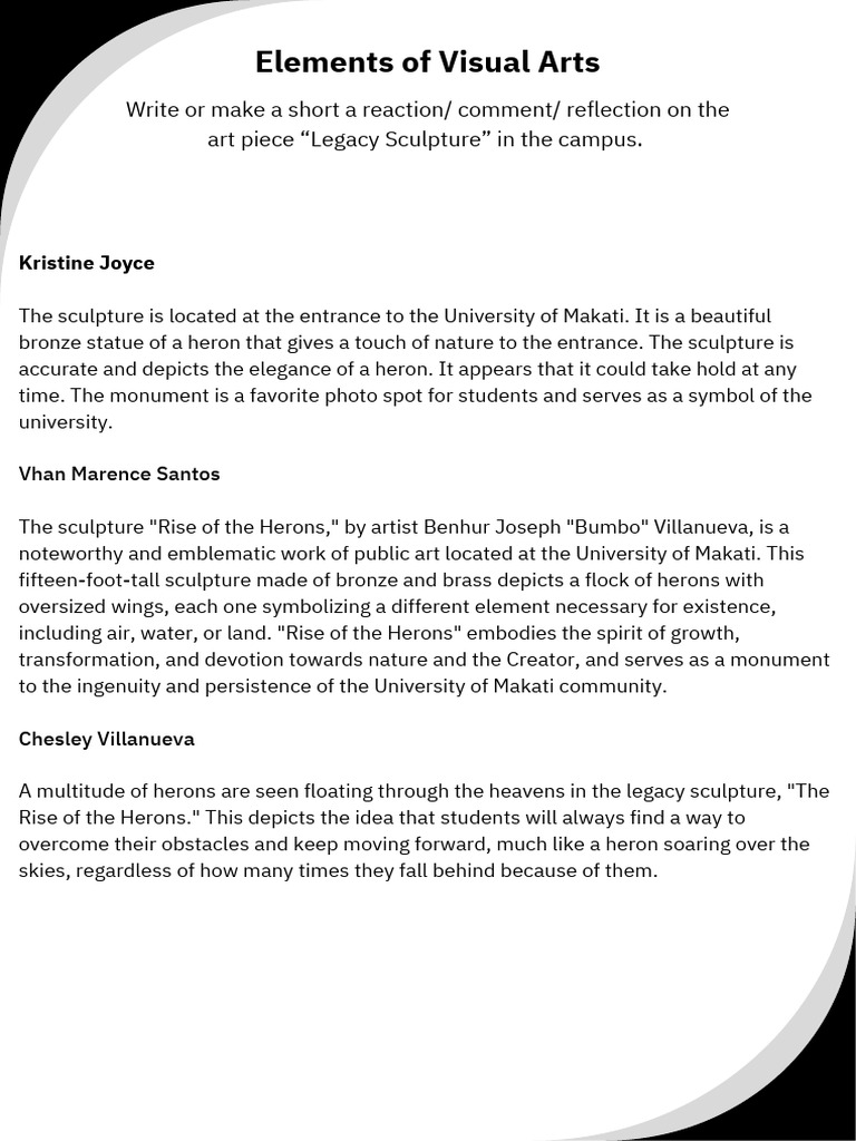 Elements of Visual Arts | PDF | The Arts