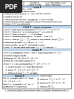 Math 2AC - Semestre 2 Devoir 1 Modèle 1 - AlloSchool | PDF | Mathématiques élémentaires | Triangle