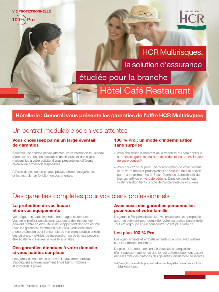 Assurance HCR : Garanties et Protection | PDF