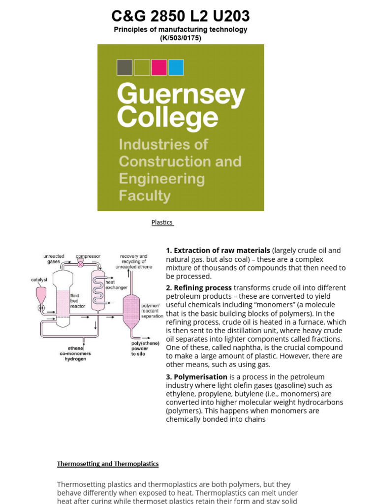 Plastics Presentation L2 C&G | PDF