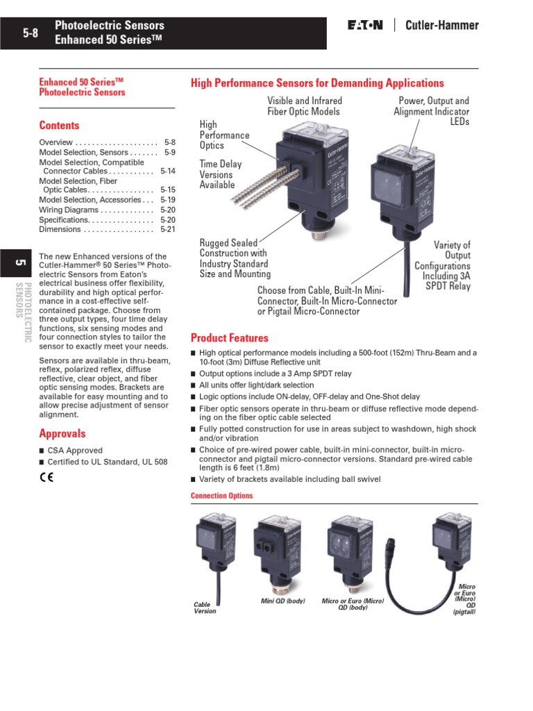 Photo Electric Sensors | PDF | Optical Fiber | Bipolar Junction Transistor