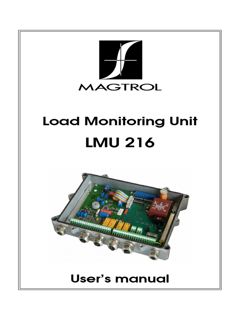 Load Cell DM 21 - 216 Manual | PDF | Relay | Alternating Current