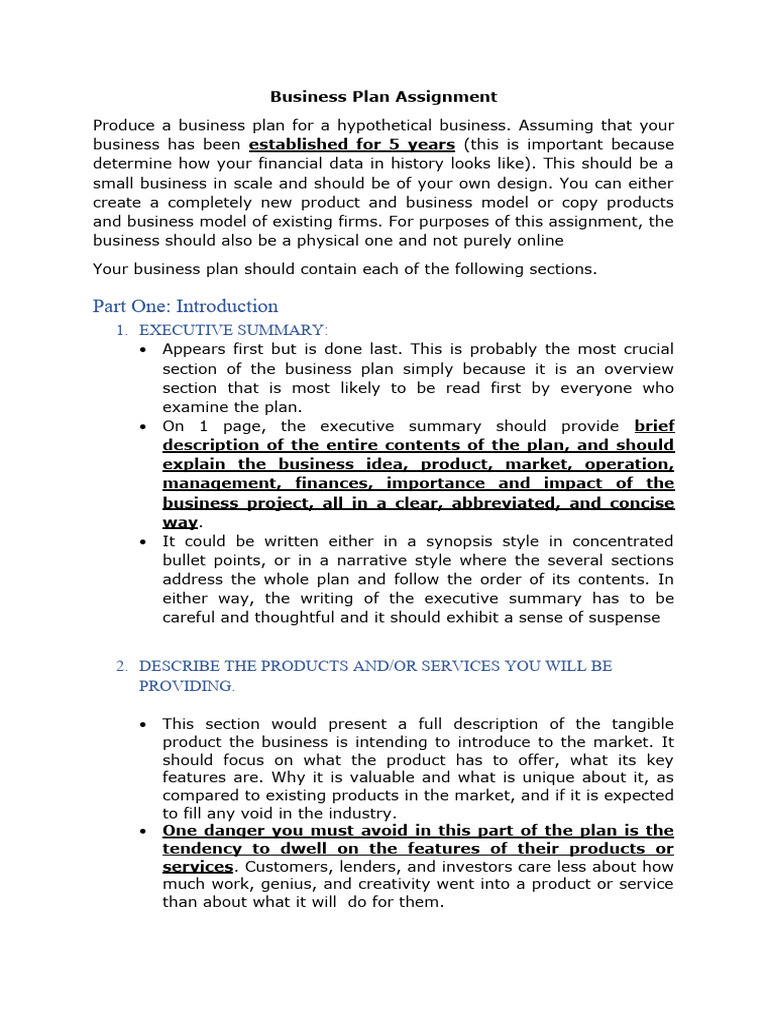 Asm 1 - Business Plan | PDF | Market (Economics) | Business