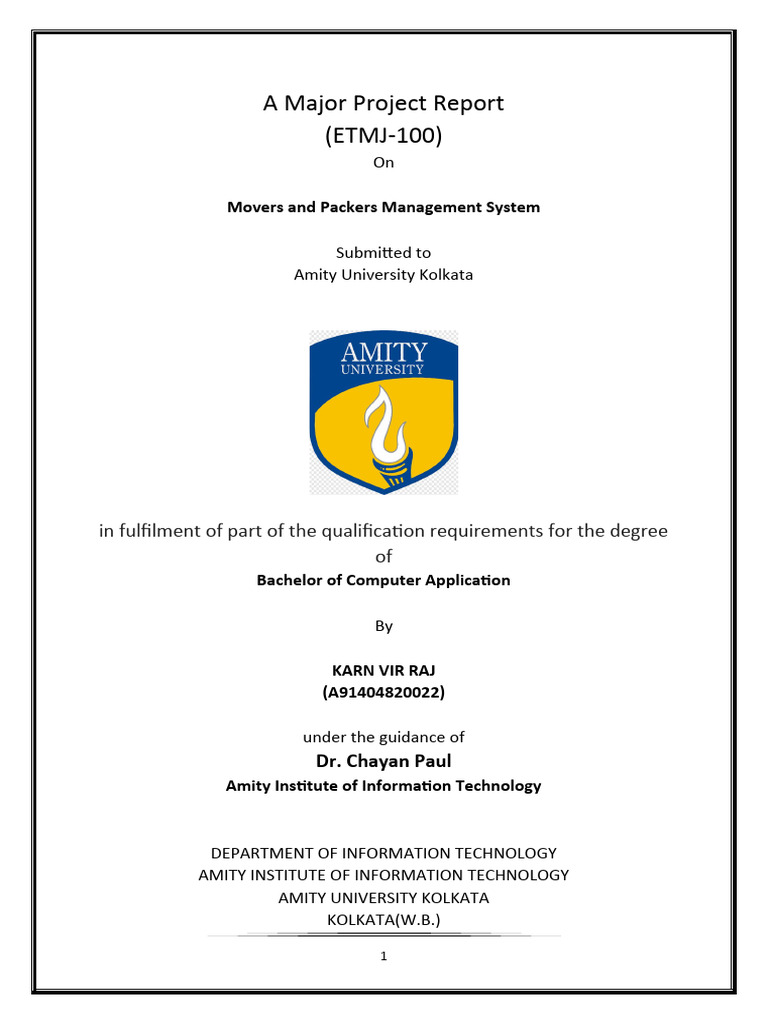 Movers and Packers Management System | PDF | Usability | Computer Security