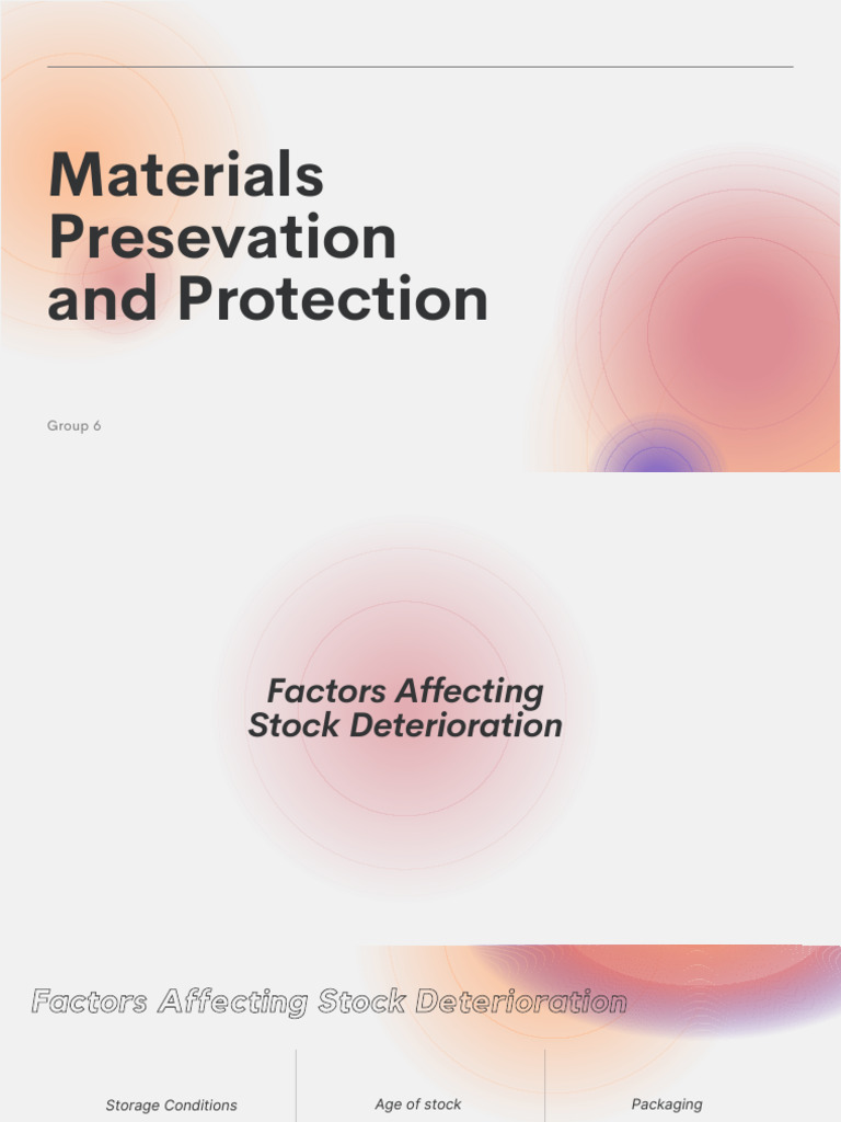 Materials Presevation and Protection | PDF | Fires | Safety