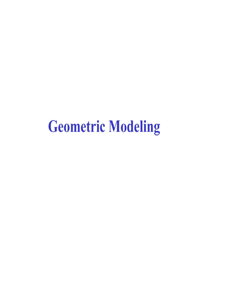 GM | PDF | Geometry | Computer Aided Design