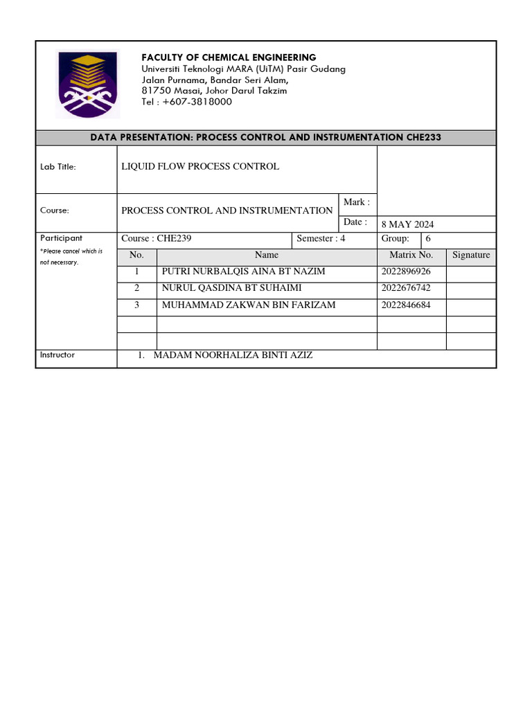 Liquid Flow Control in Process Engineering | PDF | Mechanics | Applied ...