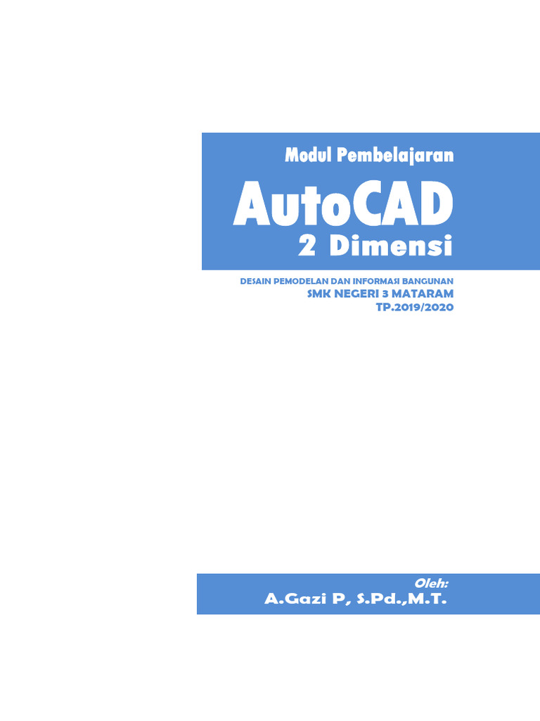 Modul PJJ Autocad 2d | PDF